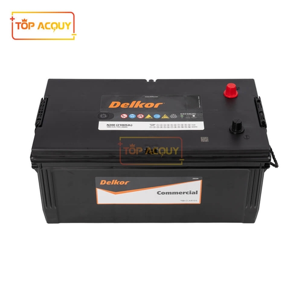 Bình Ắc Quy DELKOR 12V - 200AH N200 (210H52L) - Giao Hàng Toàn Quốc