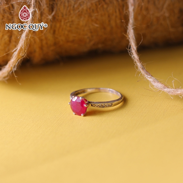Nhẫn bạc đá Ruby Trang Sức Đá Phong Thủy Ngọc Quý