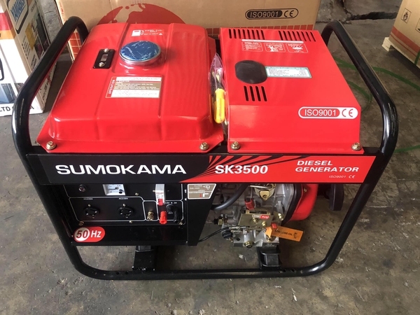 Máy phát điện chạy dầu Sumokama 3Kw SK3500 - chính hãng