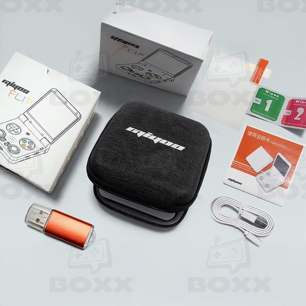 Máy chơi game cầm tay Miyoo Flip V2 Hỗ trợ Game NES, SNES, SFC, PSP, PS1, GB, NDS, N64