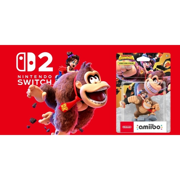 Mô hình Amiibo Donkey Kong and Pauline: Donkey Kong Bananza Series chính hãng Nintendo
