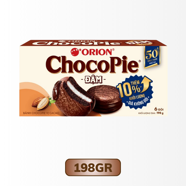 Orion ChocoPie Intensely Rich Cocoa Flavor Box 66G/ 198G/ 396G | BLUETHUNDER JOINT STOCK COMPANY