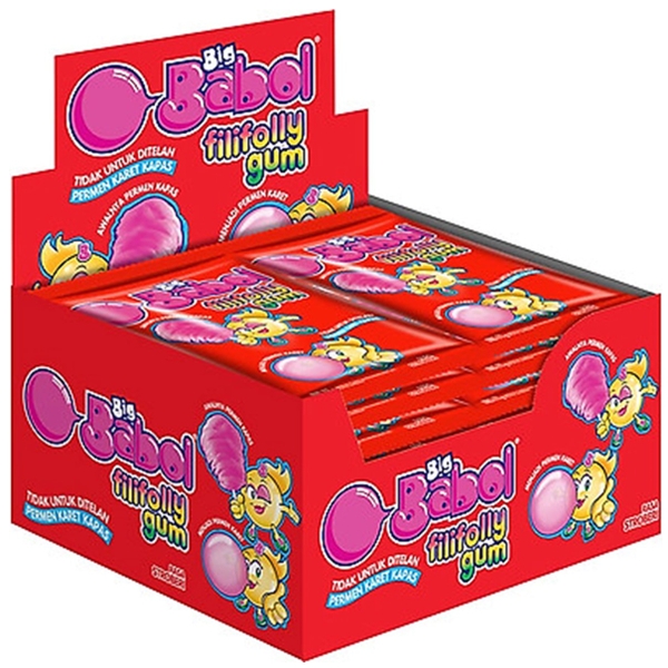 Big Babol Filly Folly Gum Strawberry 132g | BLUETHUNDER JOINT STOCK COMPANY