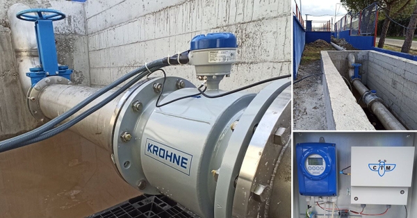 Lắp đặt đồng hồ lưu lượng điện từ OPTIFLUX 2050 W LAC VIET CT.,JSC