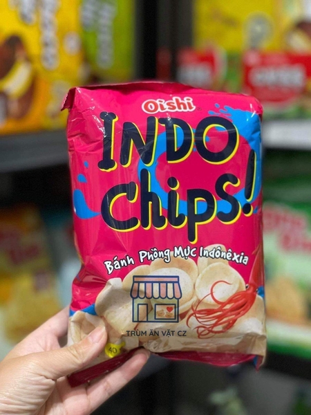 BIM BIM OISHI INDO CHIPS BÁNH PHỒNG MỰC INDO (HSD 27.09.2024) Trùm Ăn Vặt Cz