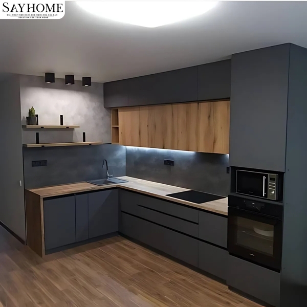 Tủ bếp chữ L TB040