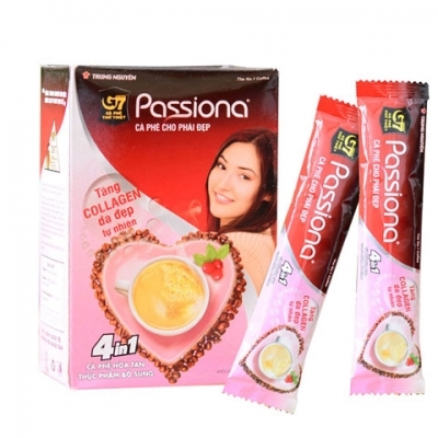 Cà phê hòa tan, cho phái đẹp Passiona-Trung Nguyên (224g/16g*14 gói). Siêu thị Đức Thành