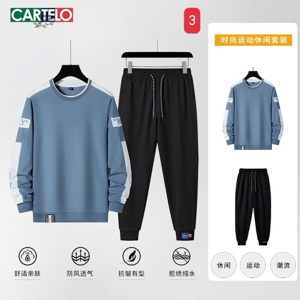 BỘ NỈ THỂ THAO NAM MẪU MỚI CARTELO T24120303 Shop QM