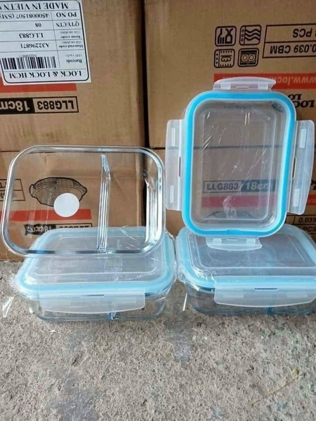 Hộp thuỷ tinh 2 ngăn