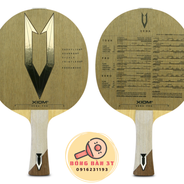 Cốt vợt Vega Pro - Cốt vợt chính hãng Xiom - bảo hành chính hãng | Bóng bàn 3T