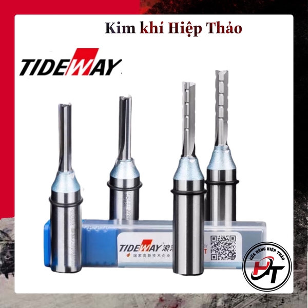 Mũi phay CNC cắt gỗ dao phay 3 cánh , 2 me thẳng và Xoắn TCT Tideway 3,4,5,6,8mm MCCNC-TW Kim ...