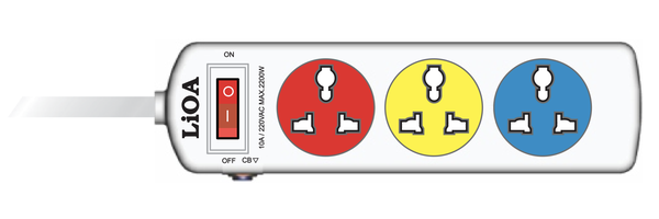 Ổ cắm kéo dài đa năng LiOA 3DNW3.3.10 Ổn Áp LiOA Nhật Linh