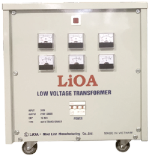Biến áp đổi nguồn hạ áp LiOA 20KVA - 3K201M2YH5YT 3 Pha (Tự Ngẫu) Ổn Áp LiOA Nhật Linh