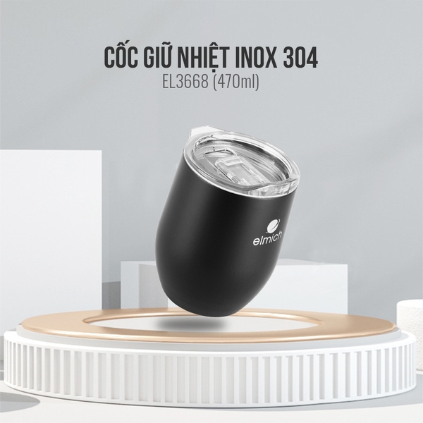 Cốc giữ nhiệt Elmich inox 304 470ml EL3668 partner.elmich