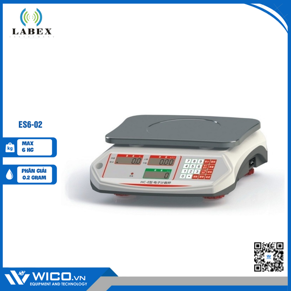 Cân Tính Tiền Labex Anh ES6-02 | 6kg - 0.2g | Wico Việt Nam
