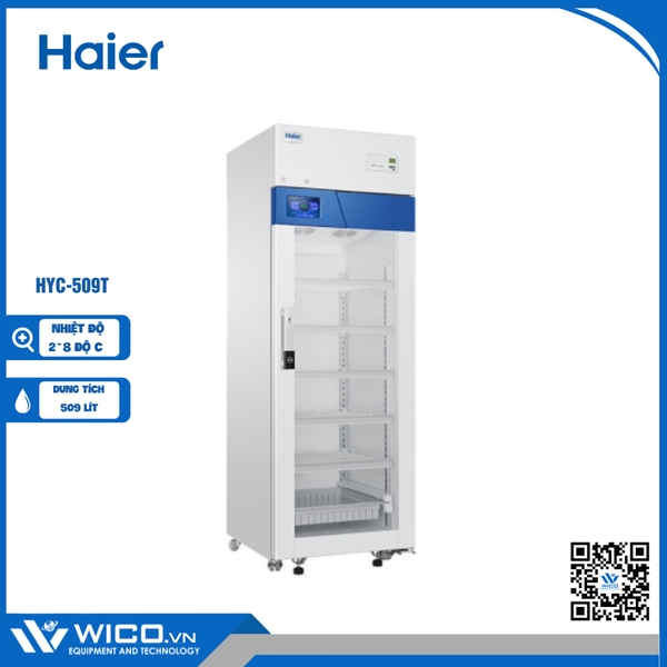 Tủ bảo quản Dược phẩm - Vacxin 509 lít Haier HYC-509T | Cửa Kính | Wico Việt Nam