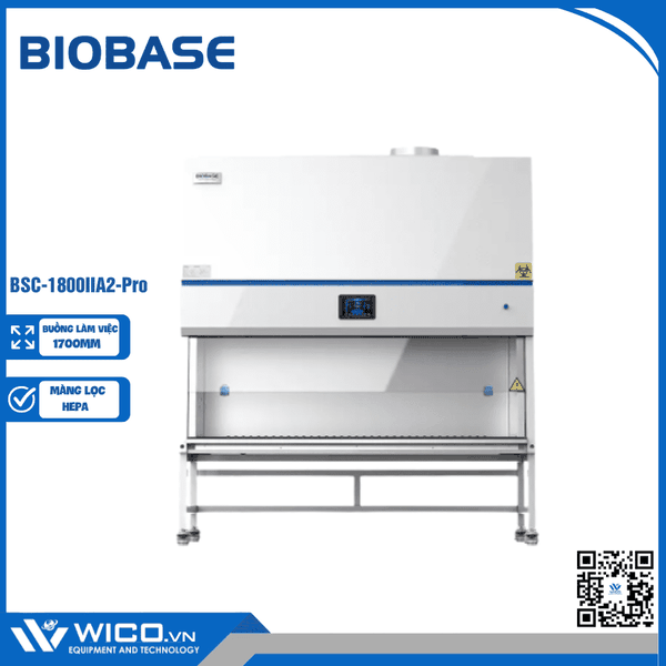 Tủ An Toàn Sinh Học Cấp II 1800mm BSC-1800IIA2-Pro | Wico Việt Nam