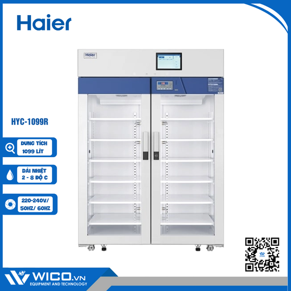 Tủ bảo quản Vacxin - Dược phẩm 1099 lít Haier HYC-1099R - Dòng Smart IoT | Wico Việt Nam