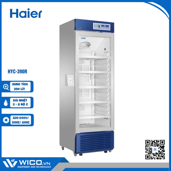 Tủ bảo quản Vacxin - Dược phẩm 390 lít Haier HYC-390R - Dòng Smart IoT | Wico Việt Nam