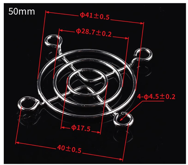 Tấm lưới bảo vệ quạt tản nhiệt 4/5/6/7/8/9/12cm | Thế Giới Module