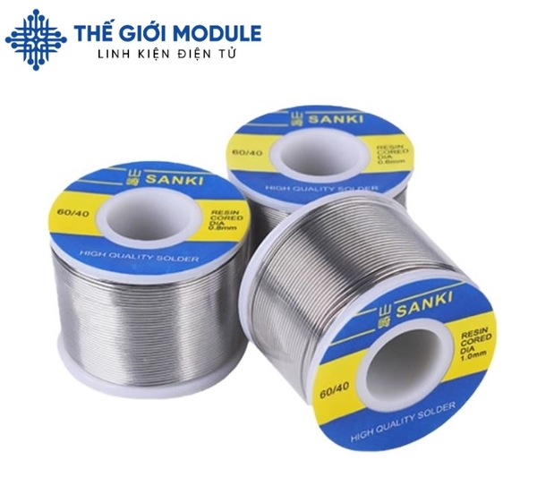 Thiếc hàn SanKi Japan 0.8mm 250G Sn60/40 | Thế Giới Module