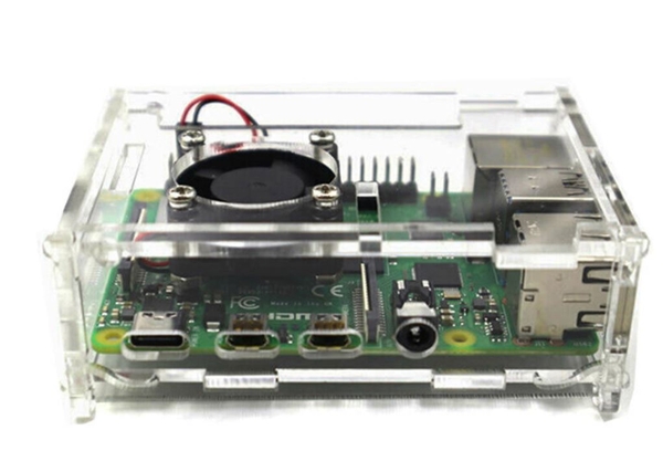 Vỏ mica Raspberry Pi 4 kèm quạt | Thế Giới Module