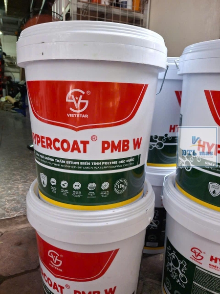 HYPERCOAT® PMB W - Thùng 18Kg - Chống thấm đàn hồi bitum biến tính polyme gốc nước | Dtlgroup.vn
