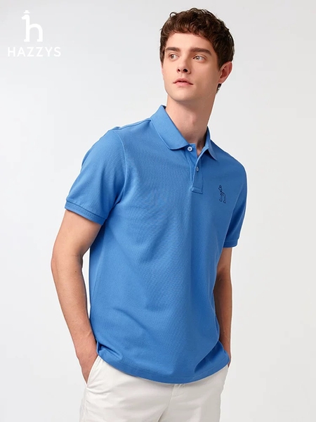 Polo HAZZY logo ngực 4 màu Metis Casual