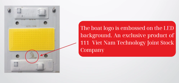 Exclusive LED chip designed by LED 111. 111 VIETNAM TECHNOLOGY JOINT STOCK COMPANY