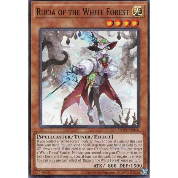 [ Bài Yugioh Chính Hãng ] INFO-AE016 Rucia of the White Forest - Common