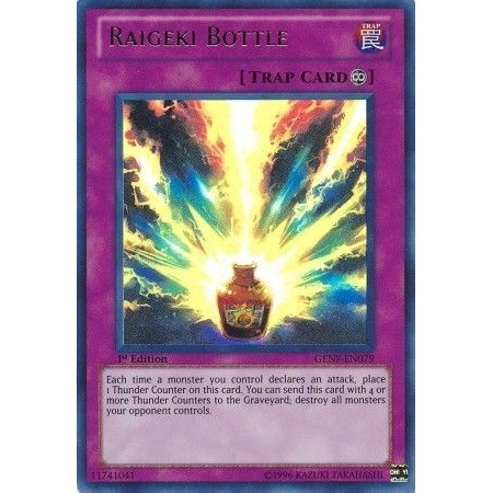 [ Bài Yugioh Chính Hãng ] Raigeki Bottle - GENF-EN079 - Ultra Rare 1st Edition