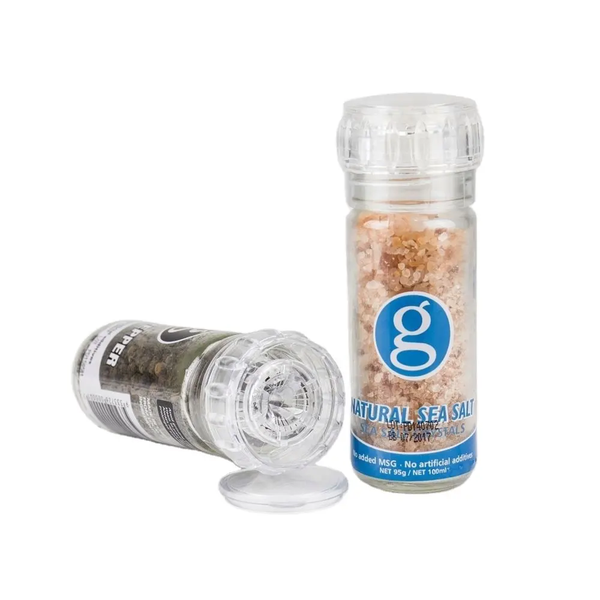 Lọ thuỷ tinh xay muối tiêu 80, 100, 140ml | Bao bì CQ88 Việt Nam