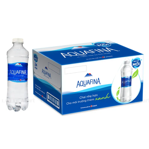 Nước Tinh Khiết Aquafina - Thùng 24 chai 500ml Sato Mart- Cửa hàng tạp hóa tiện lợi