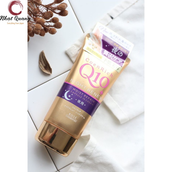 Kem Dưỡng Da Tay Ban Đêm Kose Coenrich Q10 Night Review 80G