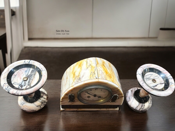 Đồng hồ đá cẩm thạch Pháp Queendecor.vn