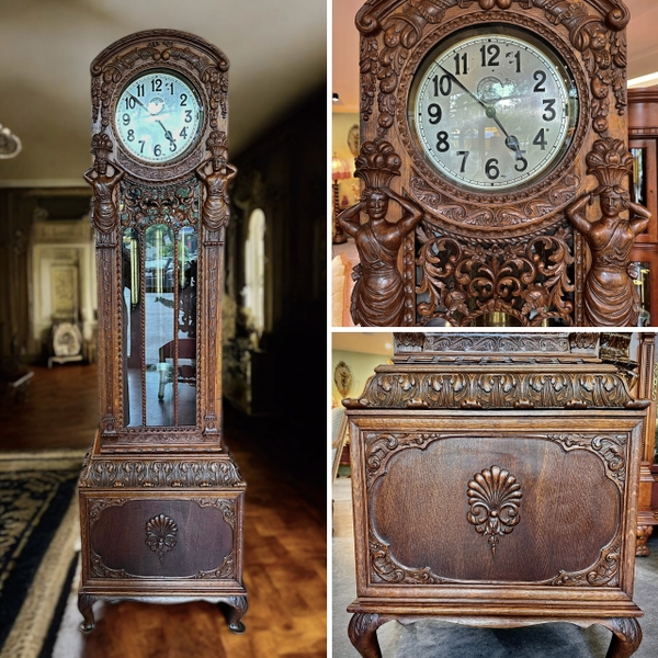 Đồng hồ tủ cây cổ Embee Queendecor.vn