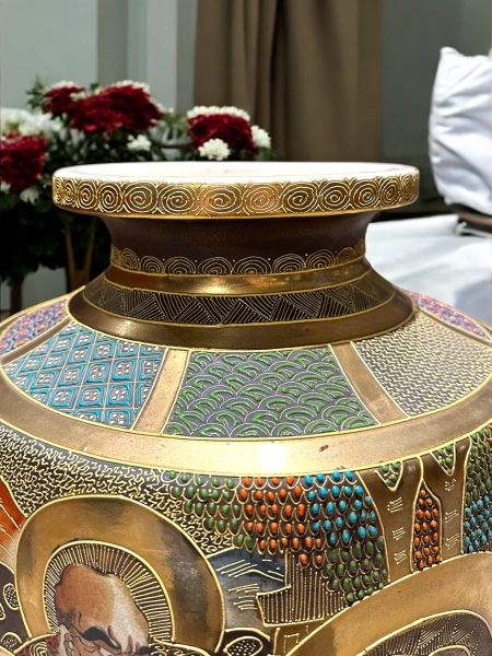 Bình Satsuma xưa Queendecor.vn