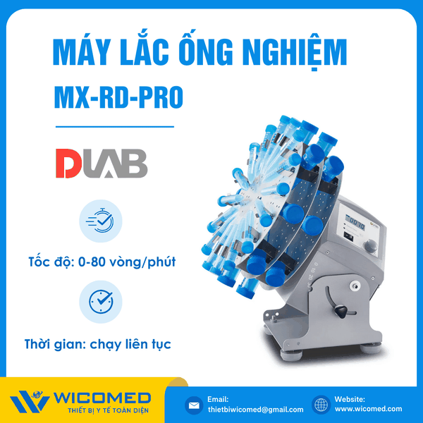 Máy Lắc Ống Nghiệm Kiểu Xoay Tròn Rotator Dlab MX-RD-PRO | WICOMED - Thiết Bị Y Tế Toàn Diện