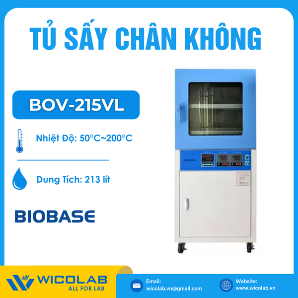 Tủ Sấy Chân Không Biobase BOV-215V(L) | 215 Lít | WICOLAB.VN - All For Lab