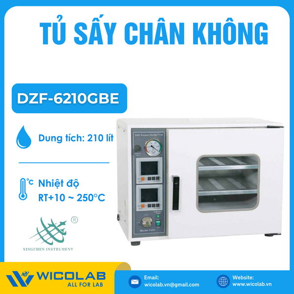Tủ Sấy Chân Không Xingchen DZF-6210GBE | 215 Lít - Buồng Inox 304 | WICOLAB.VN - All For Lab