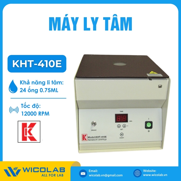 Máy Ly Tâm Máu Hematocrit 12000 vòng/phút Gemmy KHT-410E | WICOLAB.VN - All For Lab