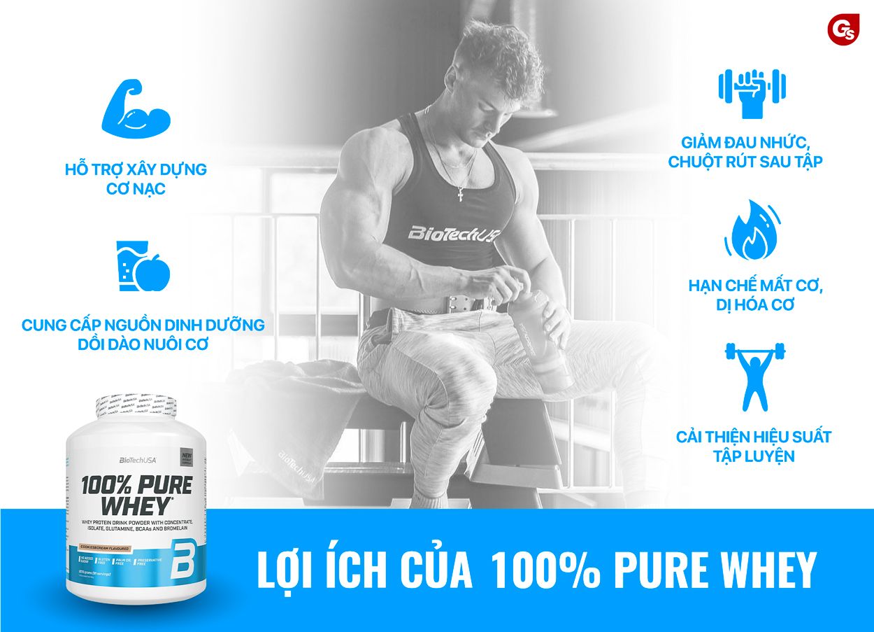 BioTech USA Pure Whey 2270g, 81 Servings - Giá Tốt Nhất