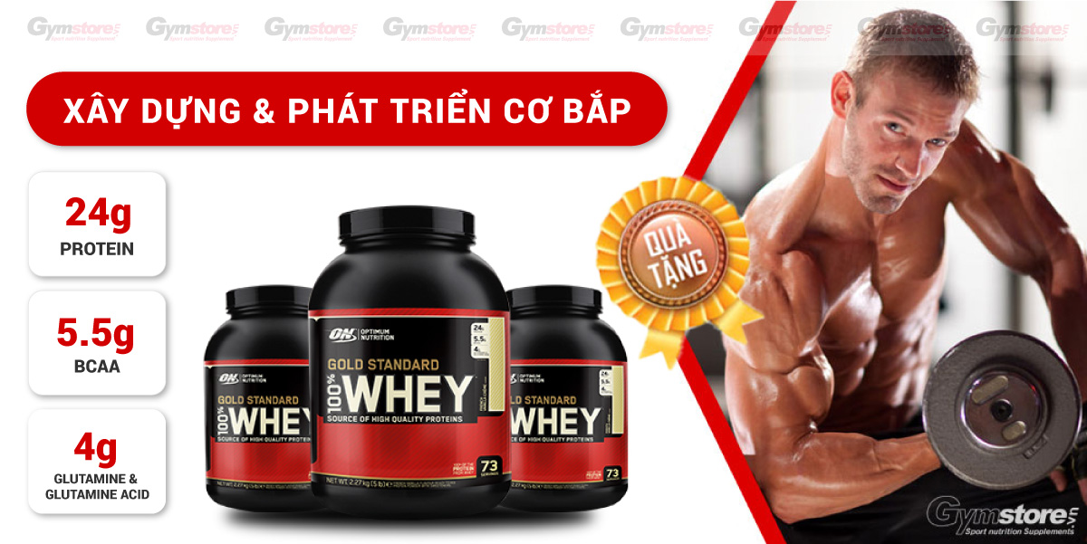 ON Whey Gold Standard 5 Lbs (2,27 kg) - Giá Tốt Kèm Quà