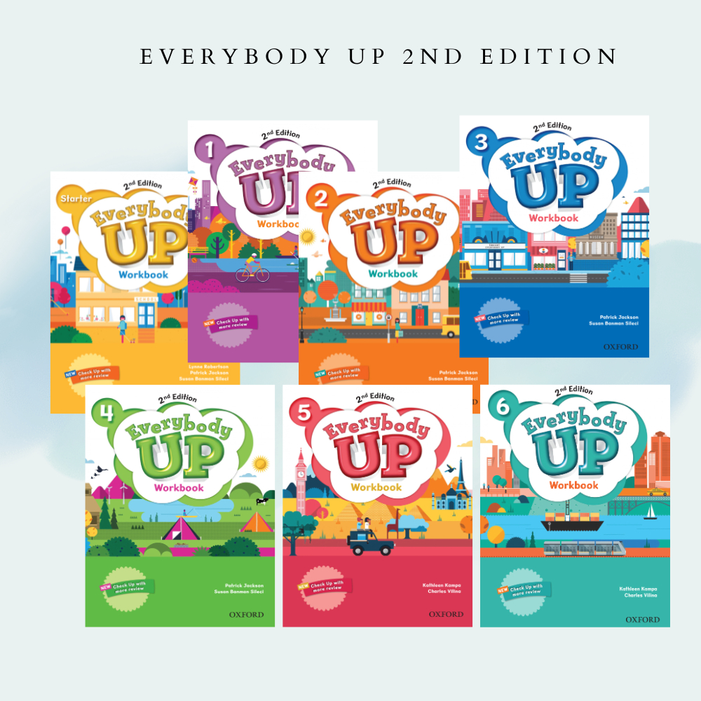 Sách - Trọn bộ Everybody Up Phiên bản 2nd Edition (Student Book + Workbook) Starter 1 2 3 4 5 6