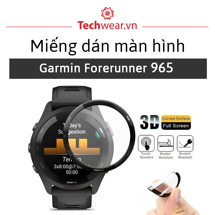 Bán miếng dán màn hình & cường lực đồng hồ Garmin | Techwear.VN