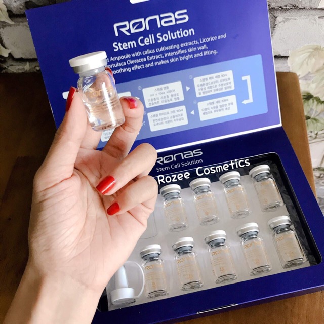 Tinh Chất Tế Bào Gốc Ronas Stem Cell Solution 10 Ống x 5ml Kangnam Mart