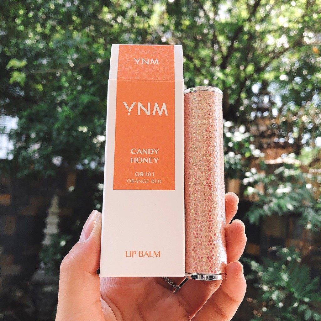Son Dưỡng Môi Có Màu YNM Candy Honey Lip Balm OR101 Orange Red Kangnam Mart