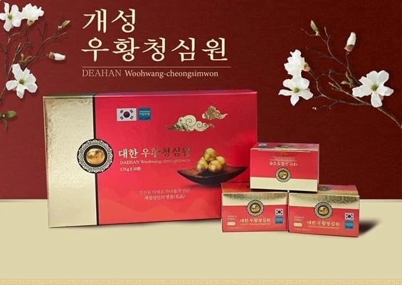An Cung Ngưu Hoàng Hoàn Daehan Woohwang- Cheongsimwon Hàn Quốc (10 viên ...