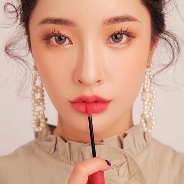 Son Kem 3CE Velvet Lip Tint Màu Pink Break - hồng đào Kangnam Mart