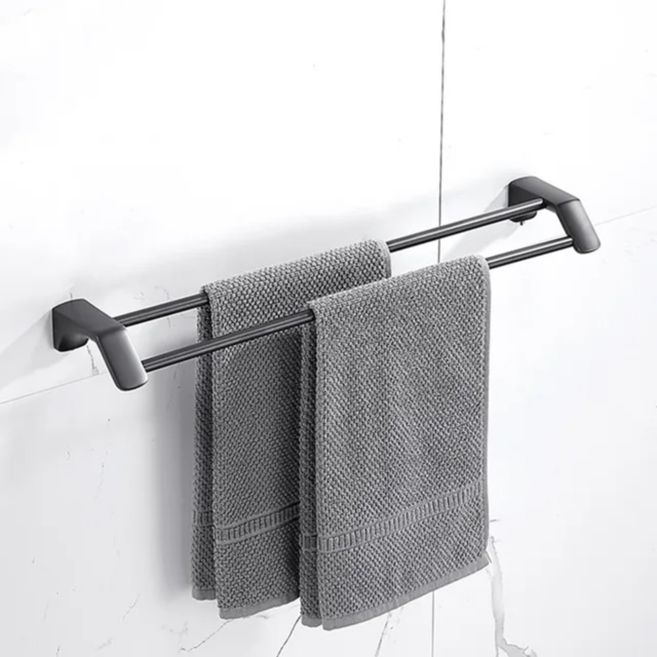 THANH VẮT KHĂN ĐÔI MÀU GHI XÁM - 31002H CLEANMAX CleanMAX Việt Nam